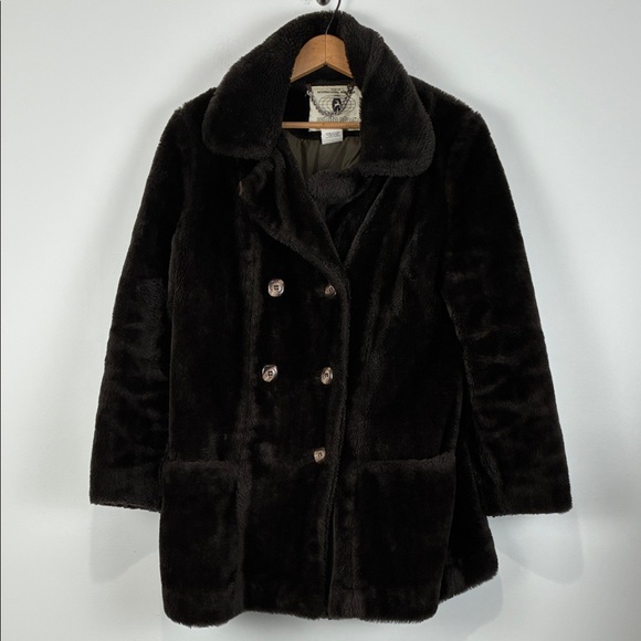 White Stag | Jackets & Coats | Vintage White Stag Dark Brown Teddy ...